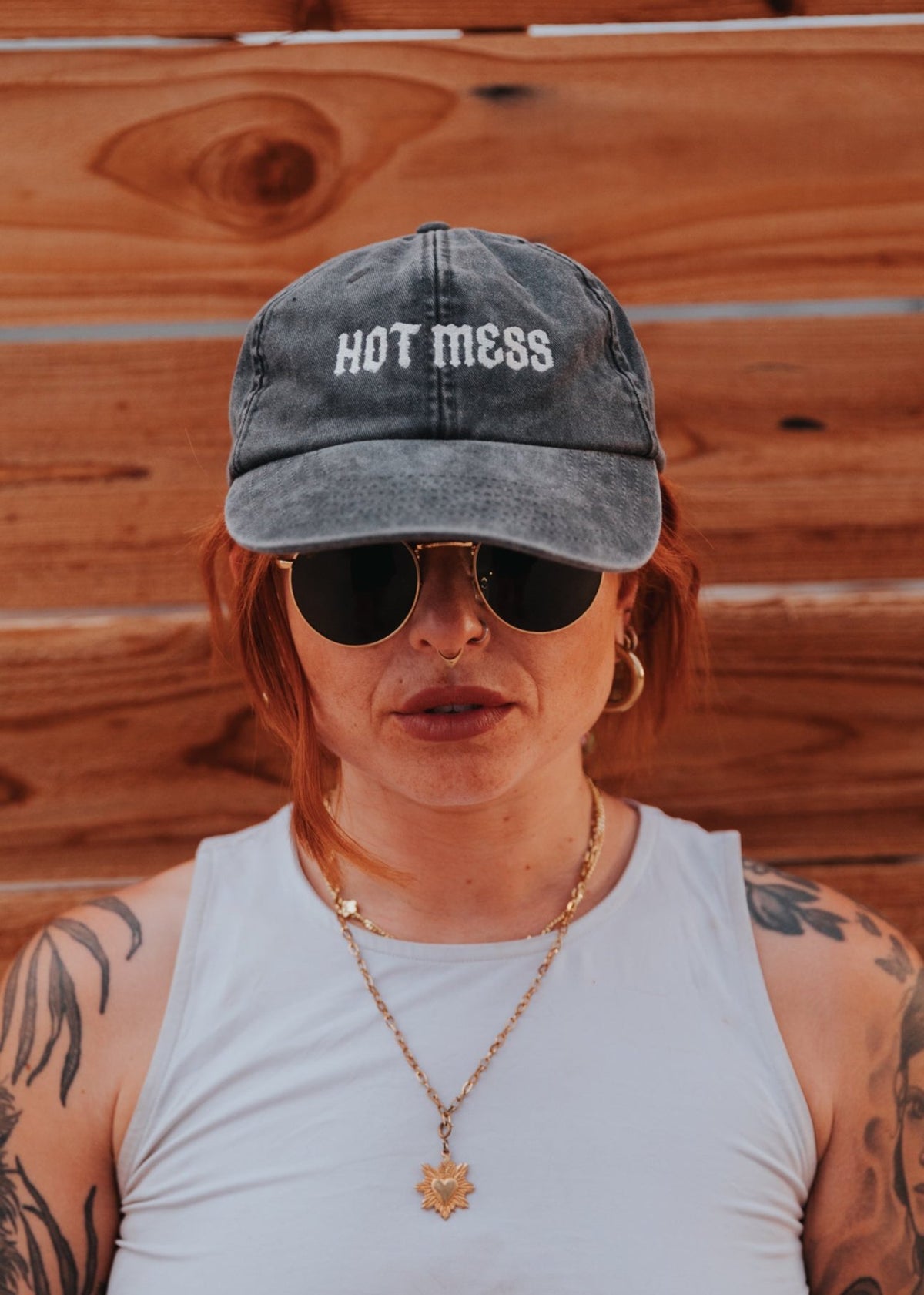 Hot Mess Embroidered Cap | Sweet Honeydew