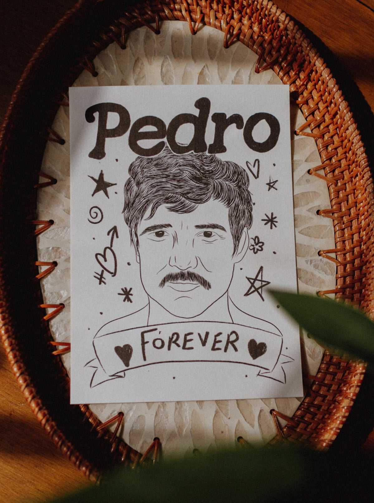 Pedro Pascal Crush Print A5 Print | Sweet Honeydew